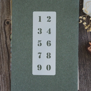 number stencils small