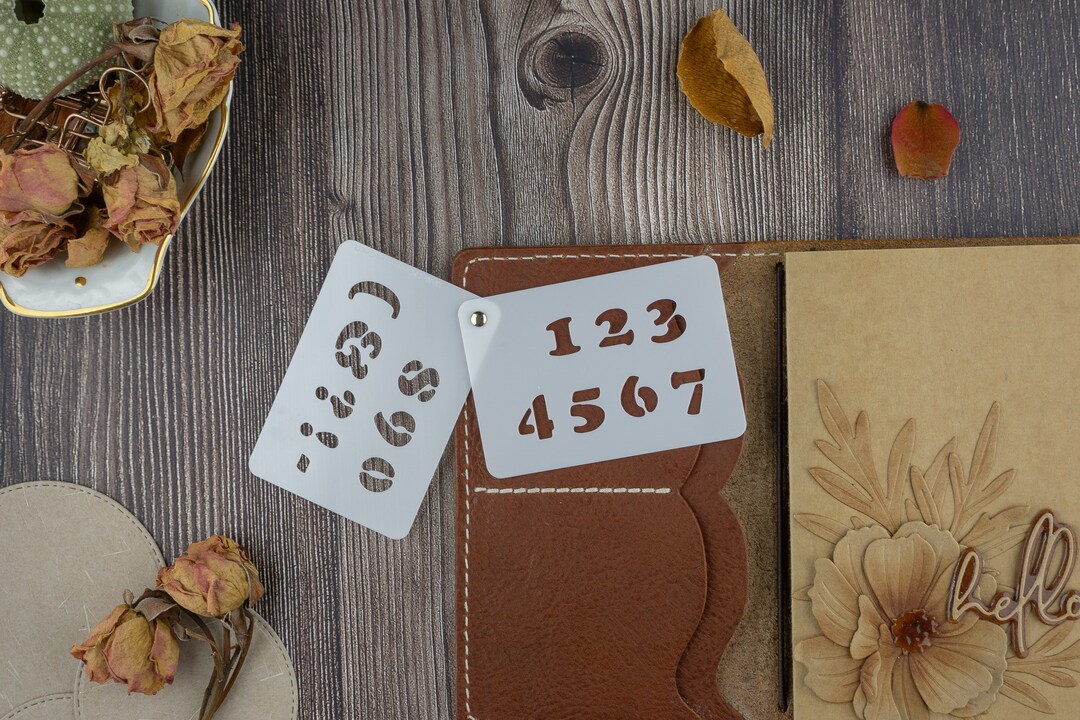 Medium Cooper Number Stencil Booklet Bujo Bullet Journal Planner - Etsy