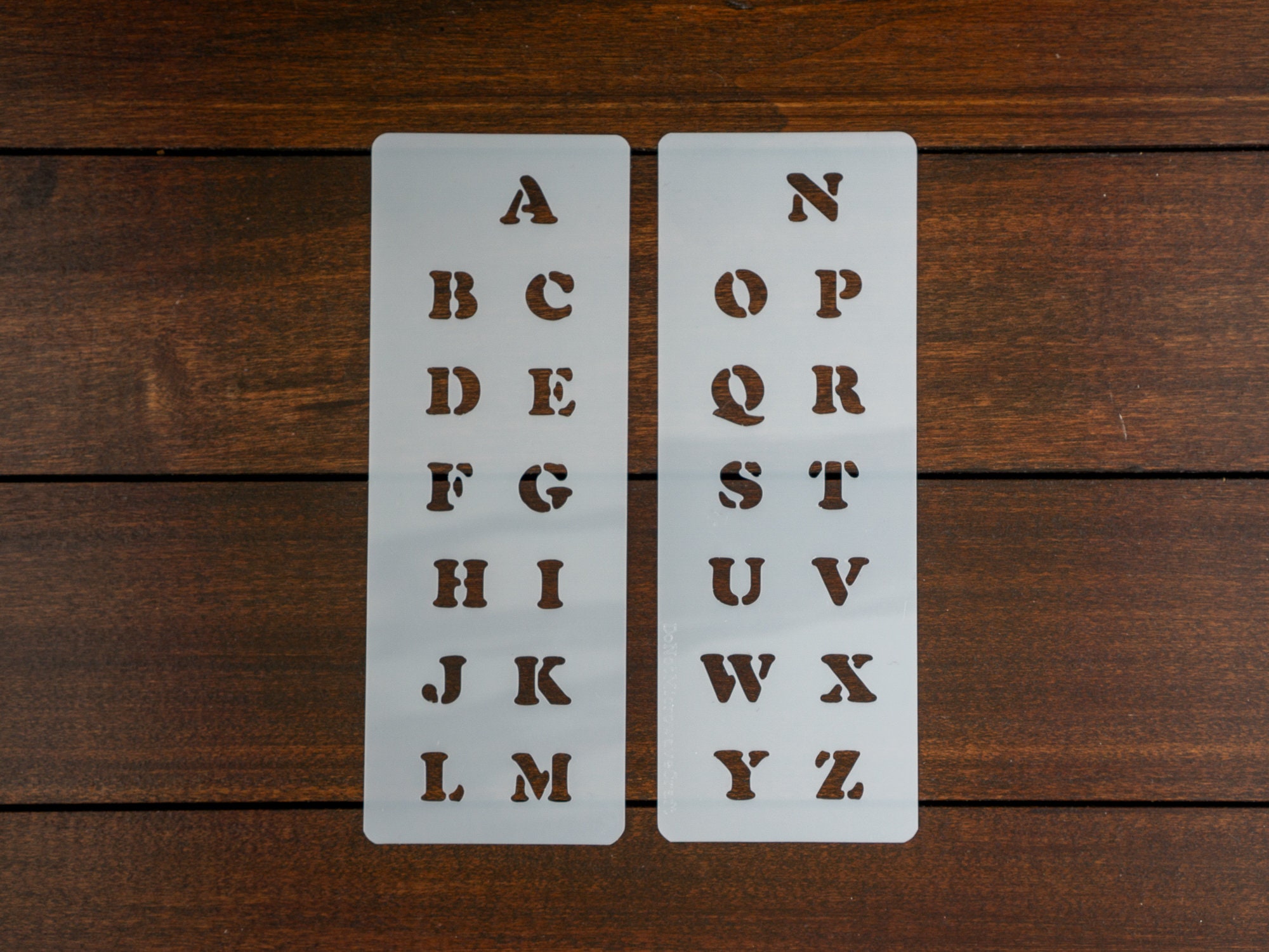 Small Cooper Uppercase Alphabet Stencil Bookmark Bujo Bullet - Etsy