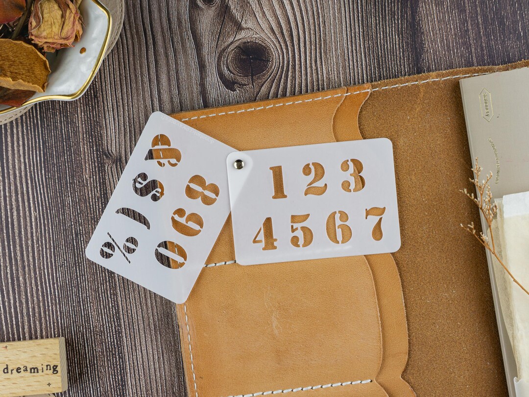 Medium Army Number Stencil Booklet | Bujo Bullet Journal Planner ...