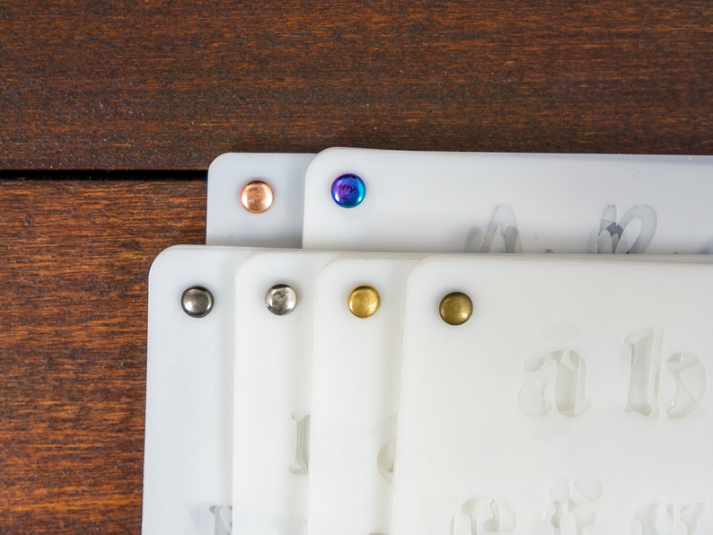 Small Cooper Uppercase Alphabet Stencil Bookmark Bujo Bullet - Etsy