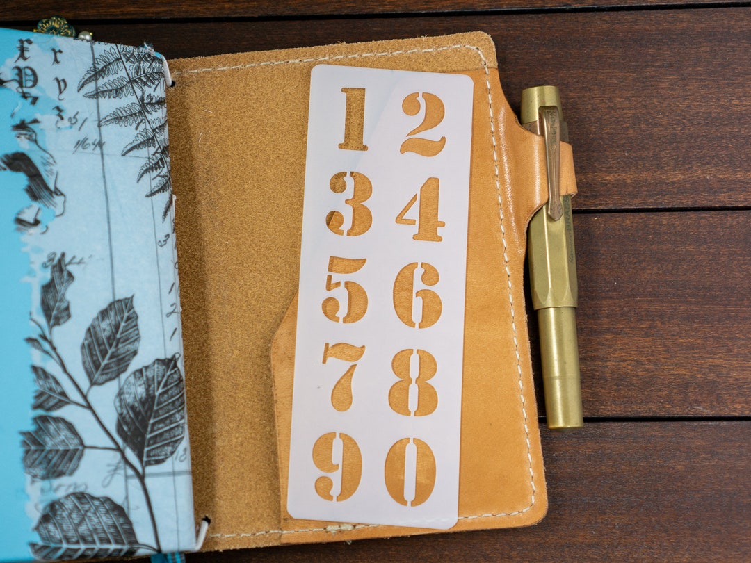Medium Army Number Stencil for Bullet Journal, Planner, Junk Journal ...