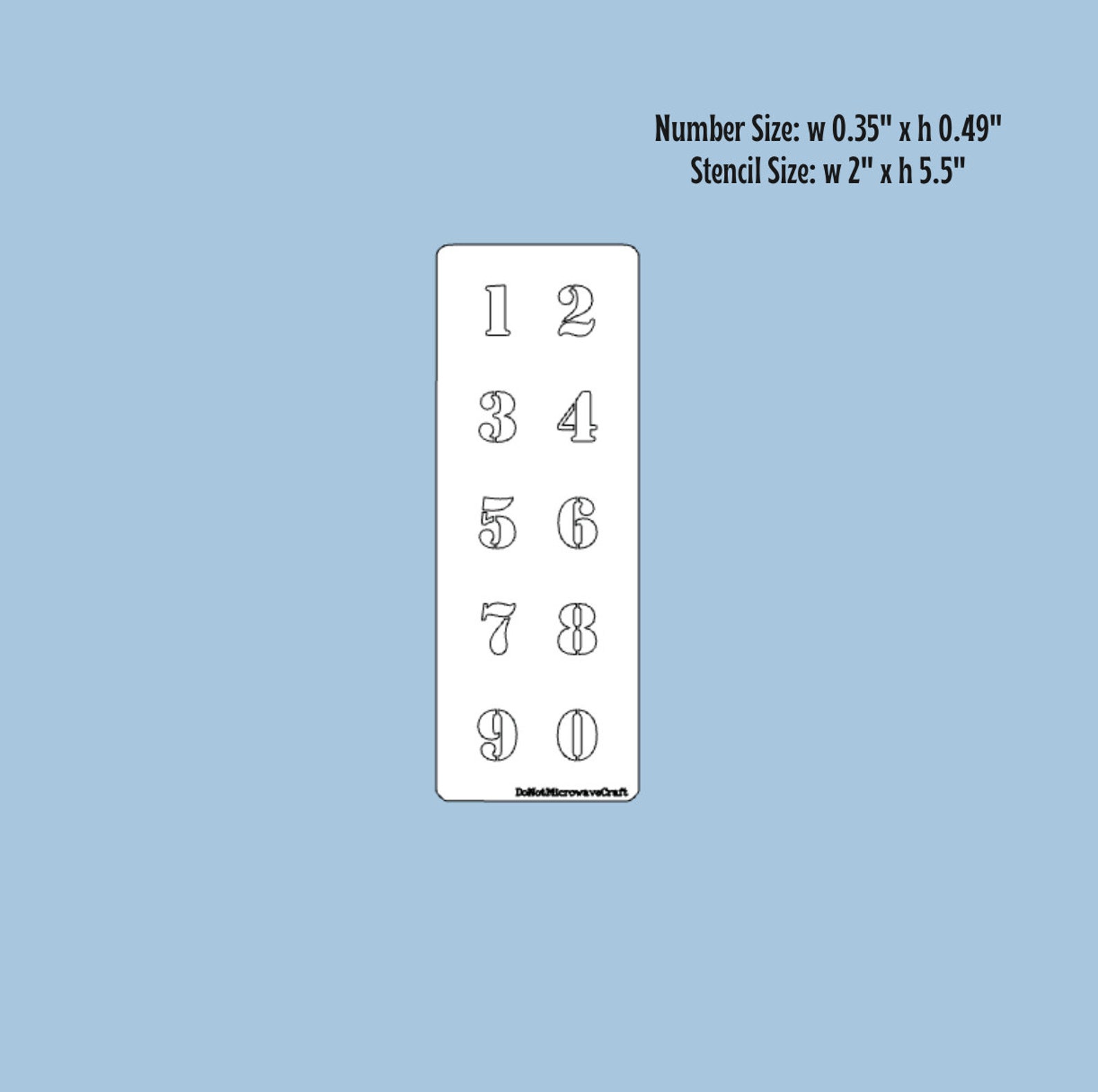 Mini Number Stencil for Bujo Bullet Journal Planner 123 - Etsy