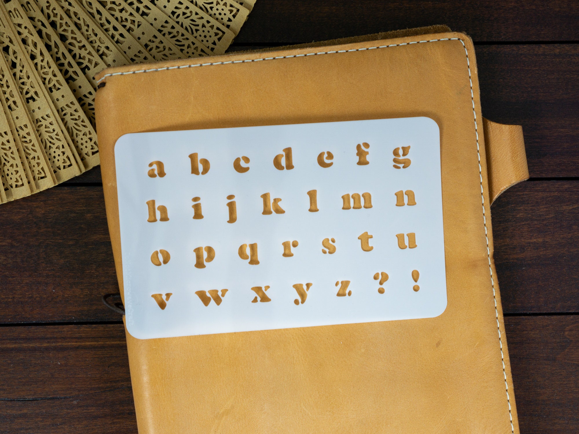 Small Cooper Lowercase Alphabet Stencil Bujo Journaling - Etsy