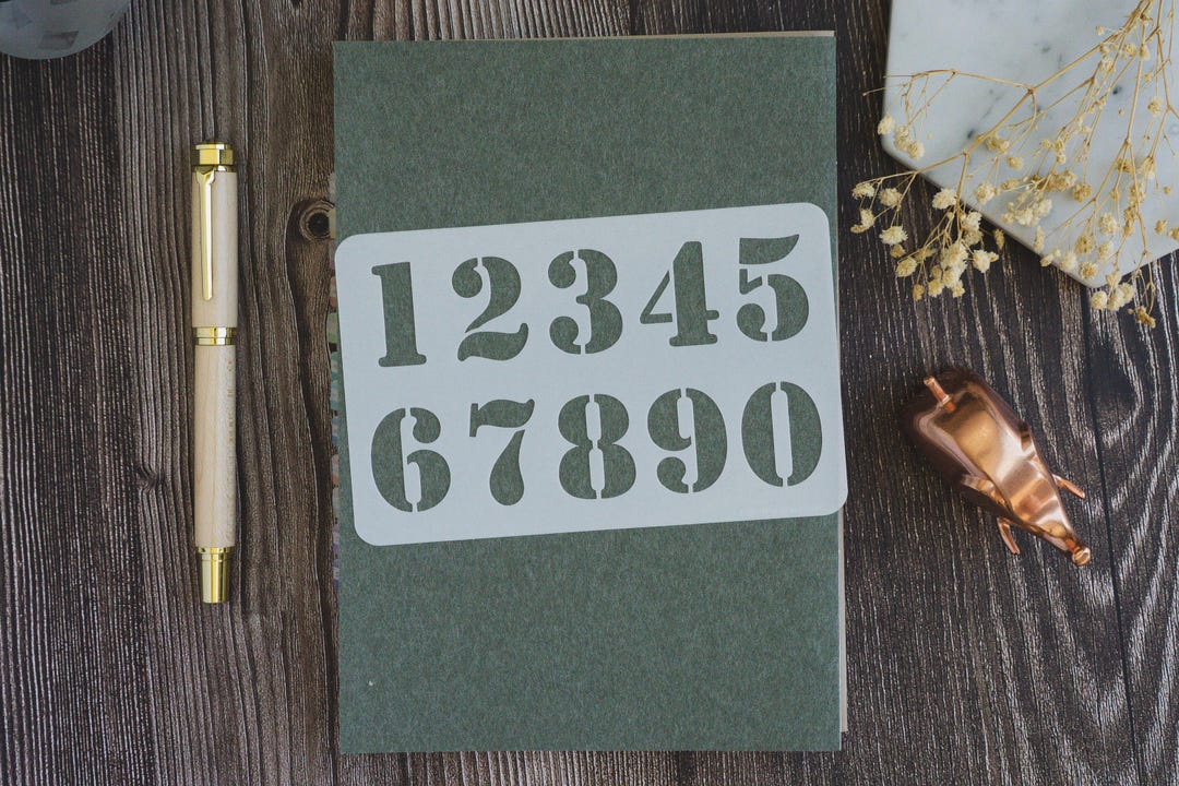 Number Stencil Sheet for Bujo Bullet Journal Planner Journal | Grand ...