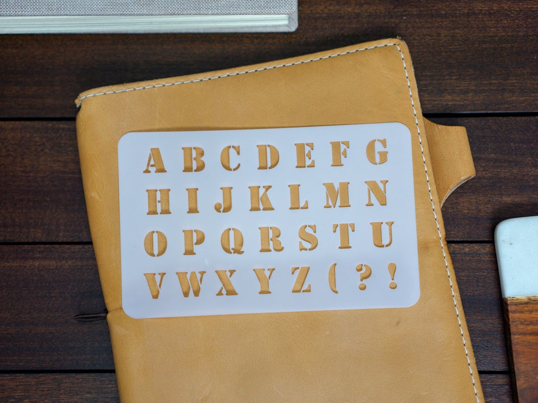 Small Alphabet Stencil Letters Bujo Bullet Journal Planner Journal - Etsy