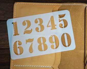 Small Cooper Lowercase Alphabet and Number Stencil Booklet - Etsy