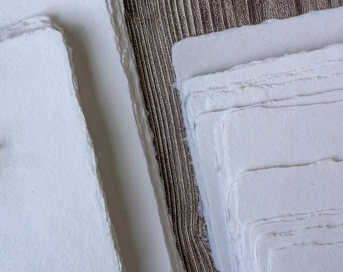 Eco Friendly Handmade Paper | Recycled White A2 A6 A5 | 5 per Order - Etsy