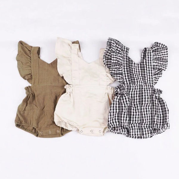 Ruffle Butt Romper - Etsy