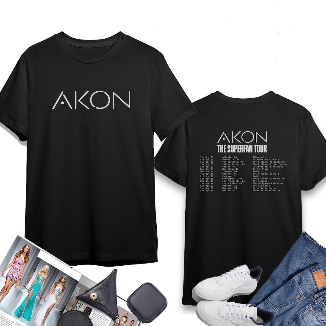 Akon the Superfan Tour 2023 Shirt Akon Fan Shirt Akon 2023 - Etsy