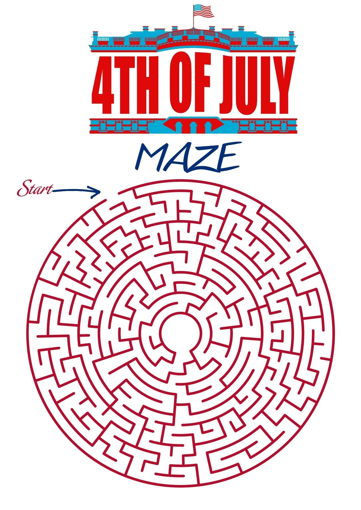 July 4th Activity Coloring Pages Printable - Etsy