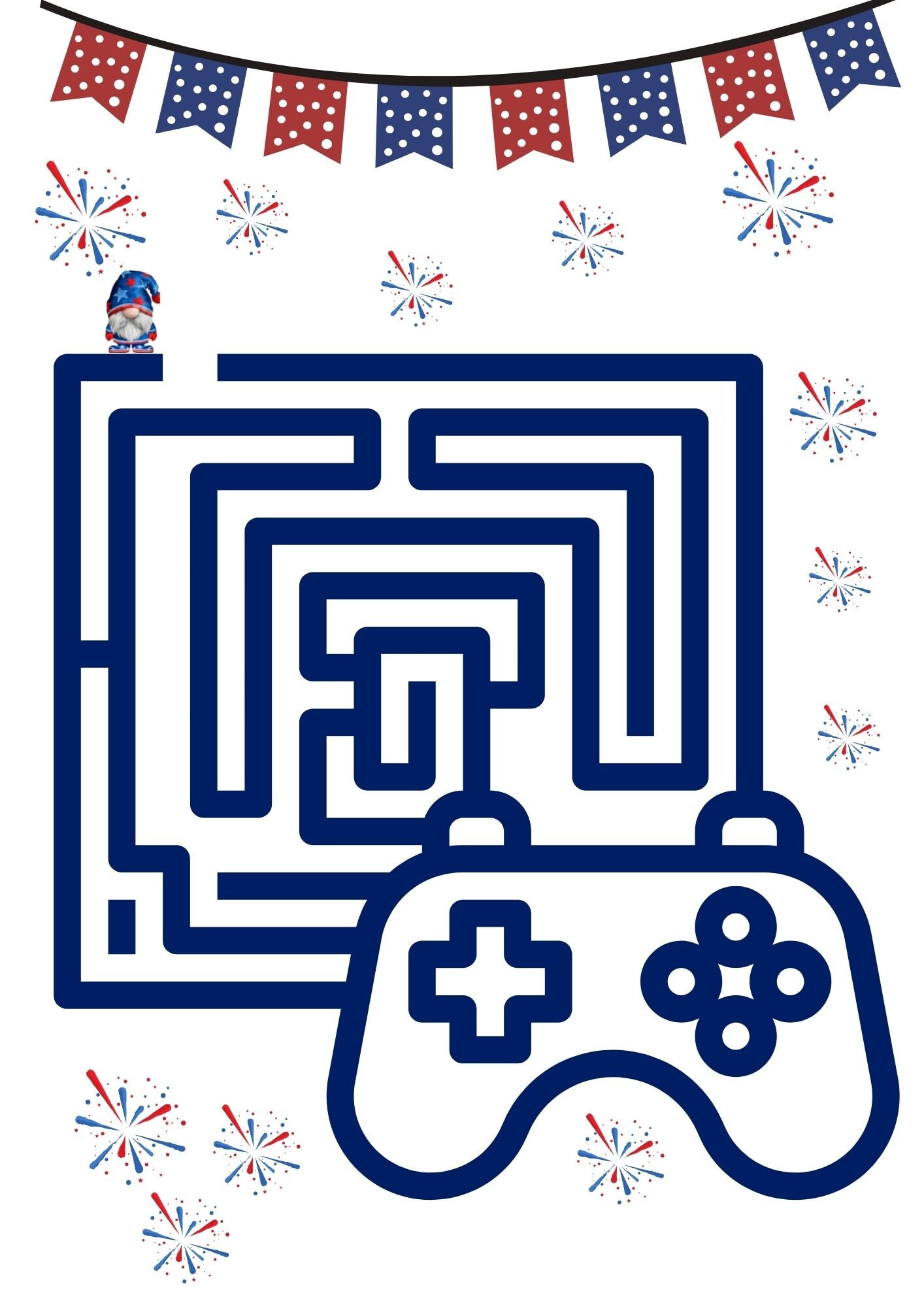 July 4th Activity Coloring Pages Printable - Etsy