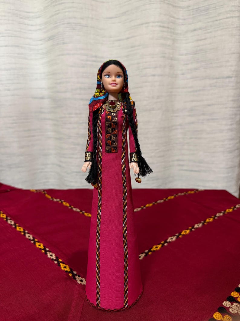 Handmade Turkmen Doll: Traditional Dress, Central Asian Folk Art - Etsy