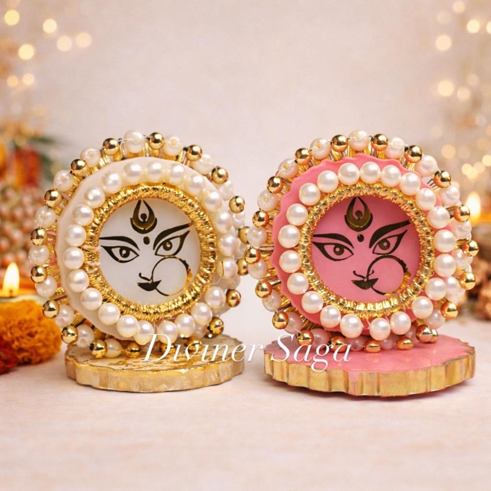 Resin Mata Rani Durga Stand | Navratri & Durga Pooja Return Gifts ...