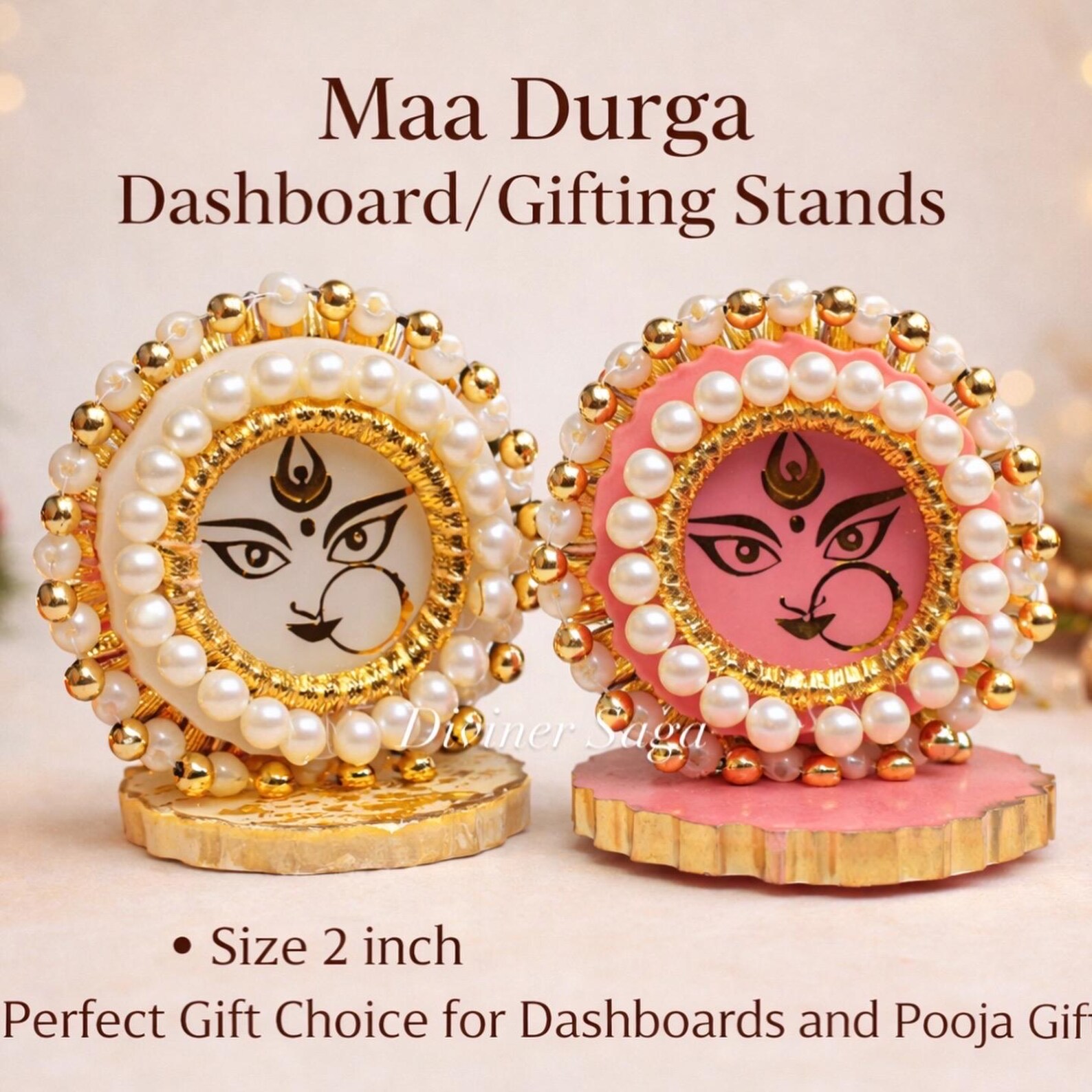 Resin Mata Rani Durga Stand | Navratri & Durga Pooja Return Gifts ...