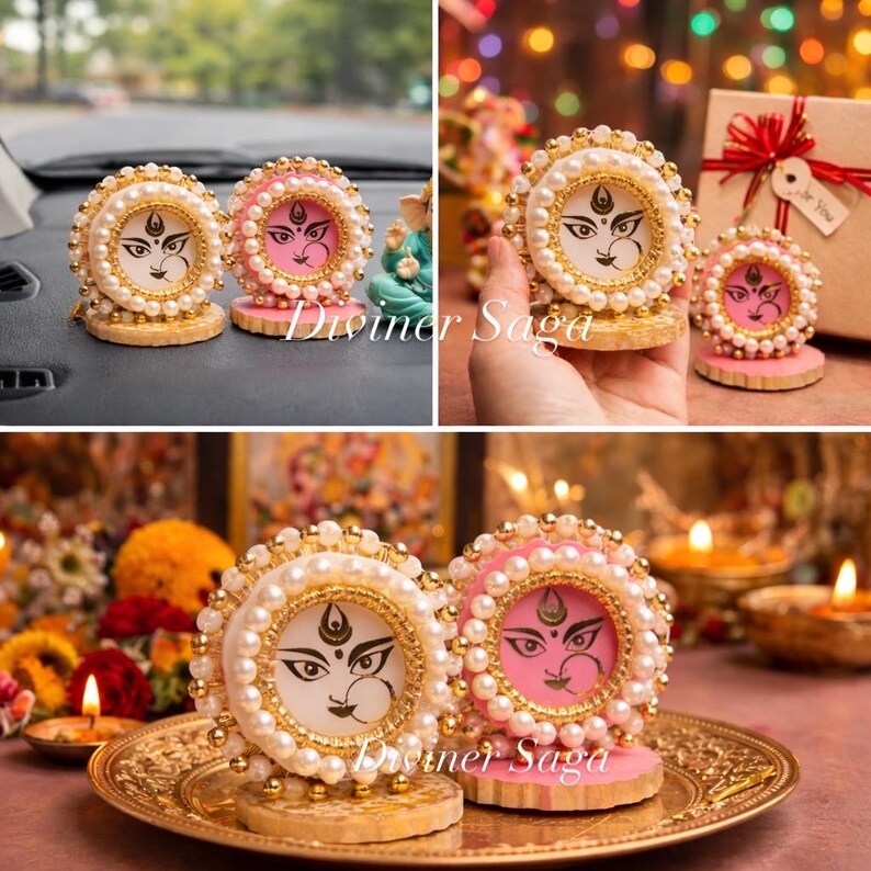 Resin Mata Rani Durga Stand | Navratri & Durga Pooja Return Gifts ...