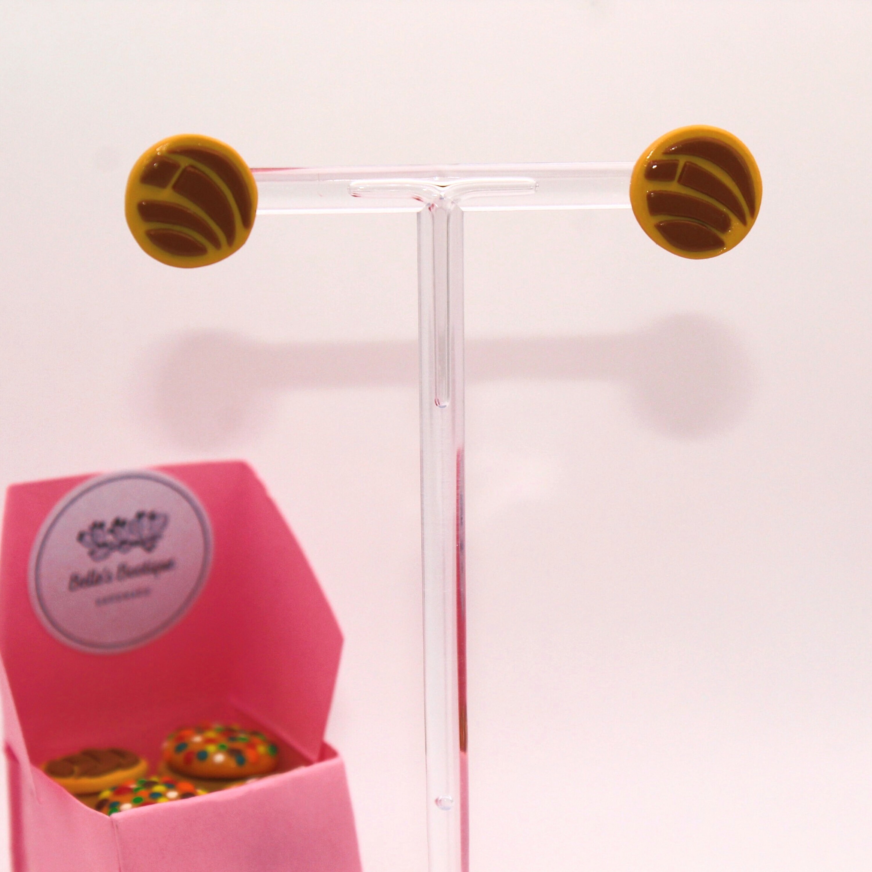 Pan Dulce Studs Sprinkle Cookies Concha Earrings - Etsy