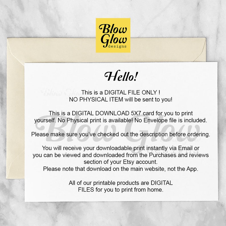 Printable Thank You Teacher 5x7 Card, Digital Download Only, We ...