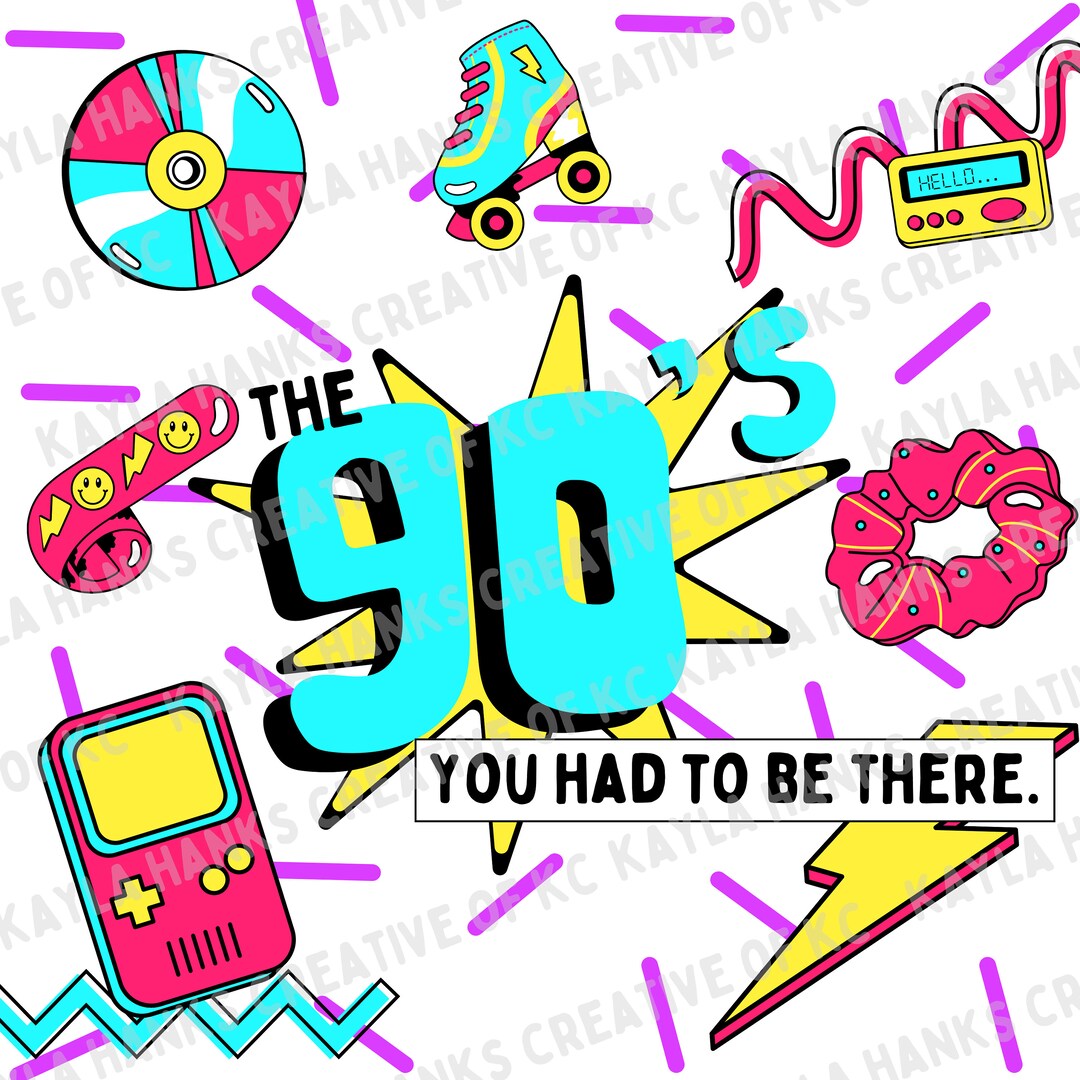 Los años 90 Tenías que estar allí SVG PNG - Etsy España