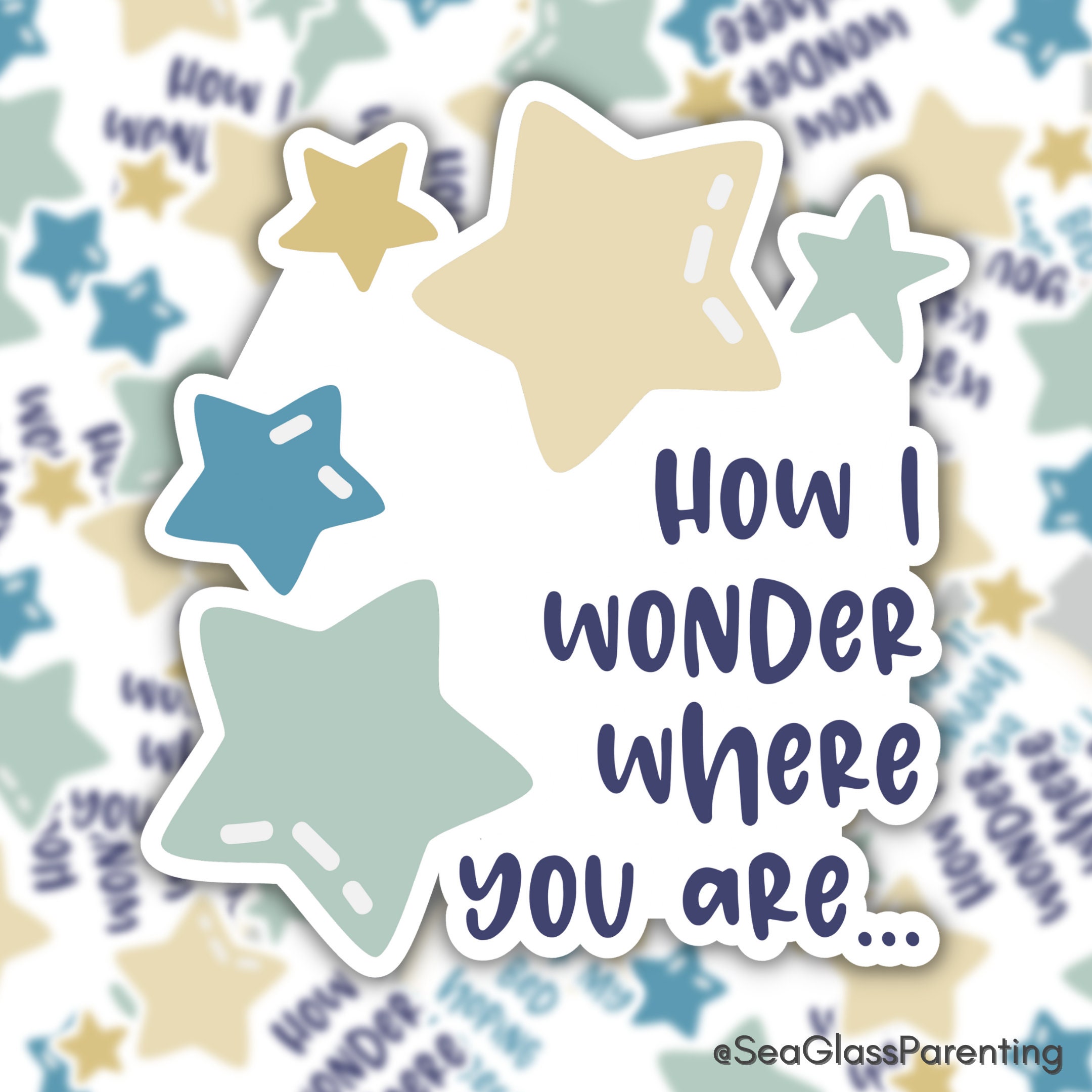 Twinkle Twinkle Little Star Sticker Cute Cartoon Themed Star - Etsy