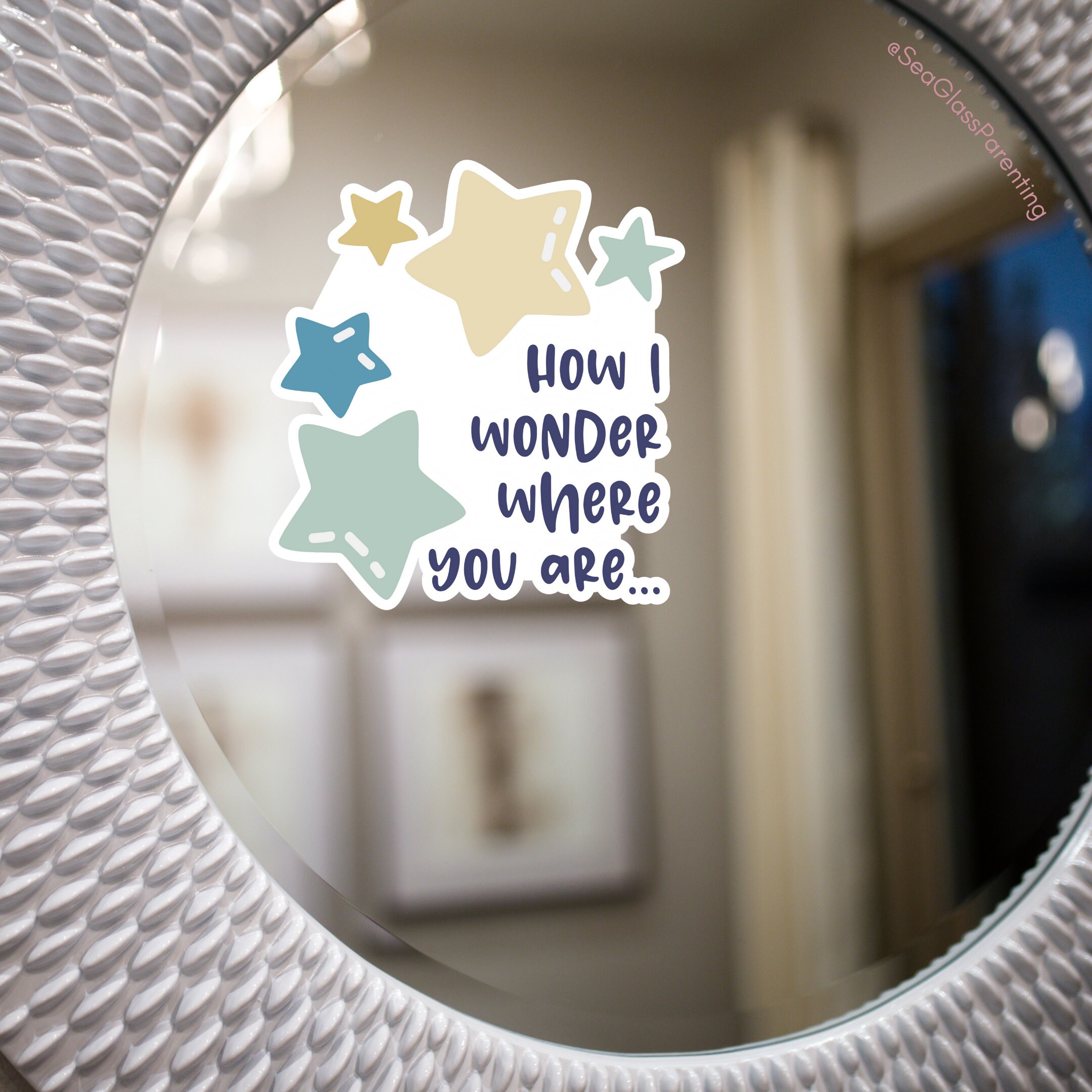 Twinkle Twinkle Little Star Sticker, Cute Cartoon Themed Star ...