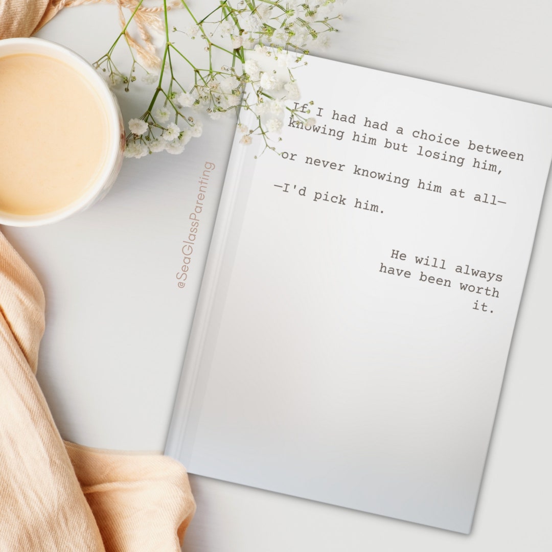 Hardcover Grief Journal, Baby Loss Remembrance Notebook, Writing ...