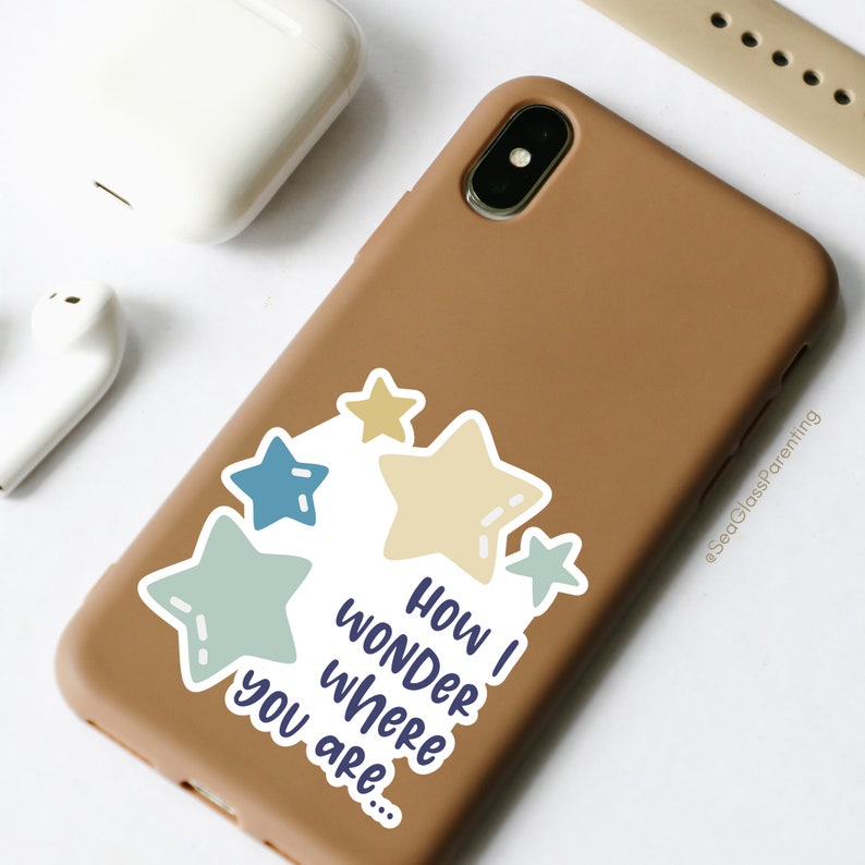Twinkle Twinkle Little Star Sticker, Cute Cartoon Themed Star ...