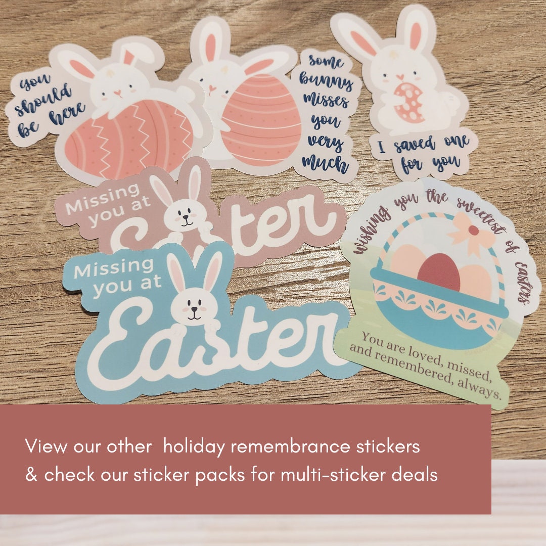 Easter Sticker for Album, Baby Loss Decal, Easter Egg Basket, Child ...