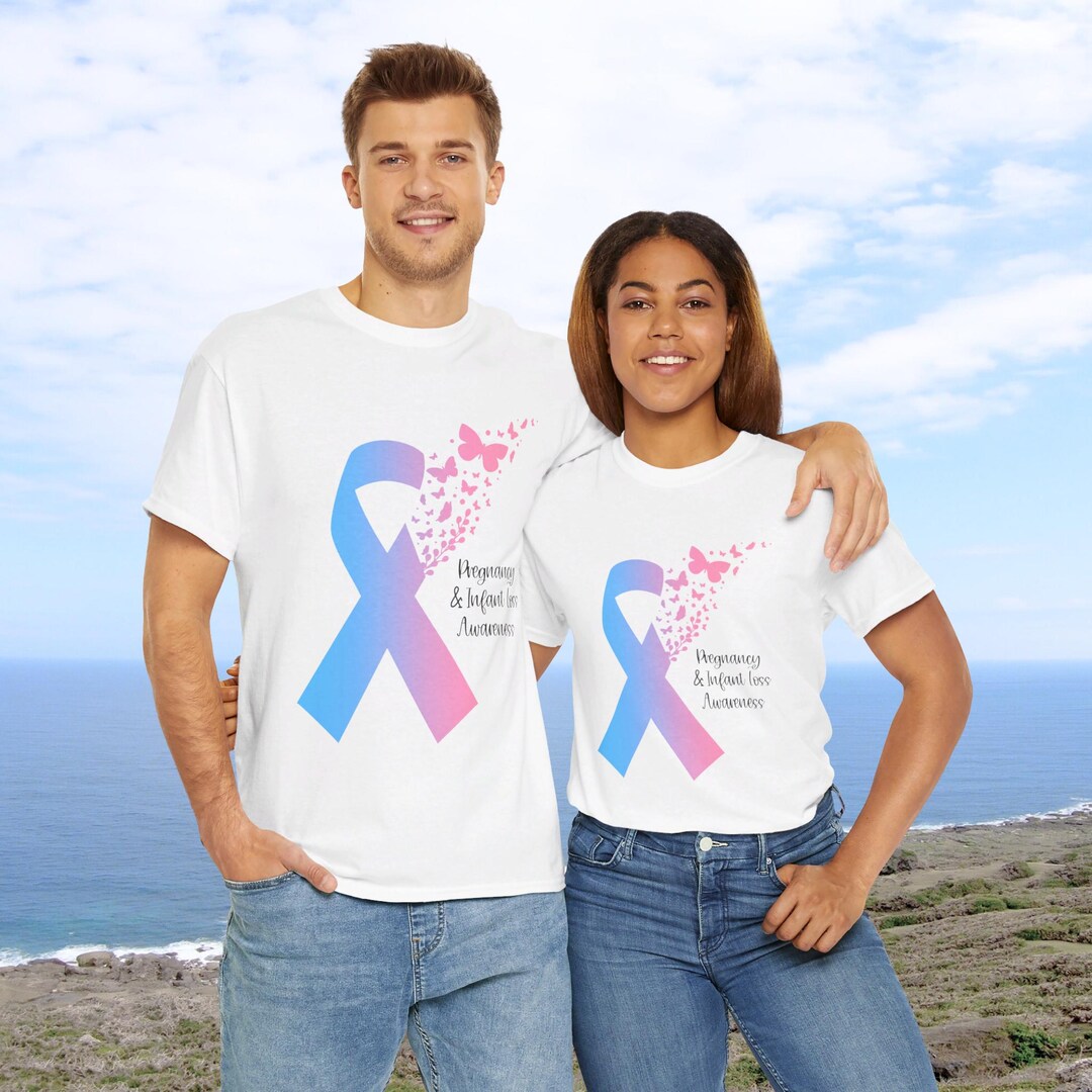 PAIL Awareness Ribbon T-shirt, Watercolor Pregnancy Loss Remembrance ...