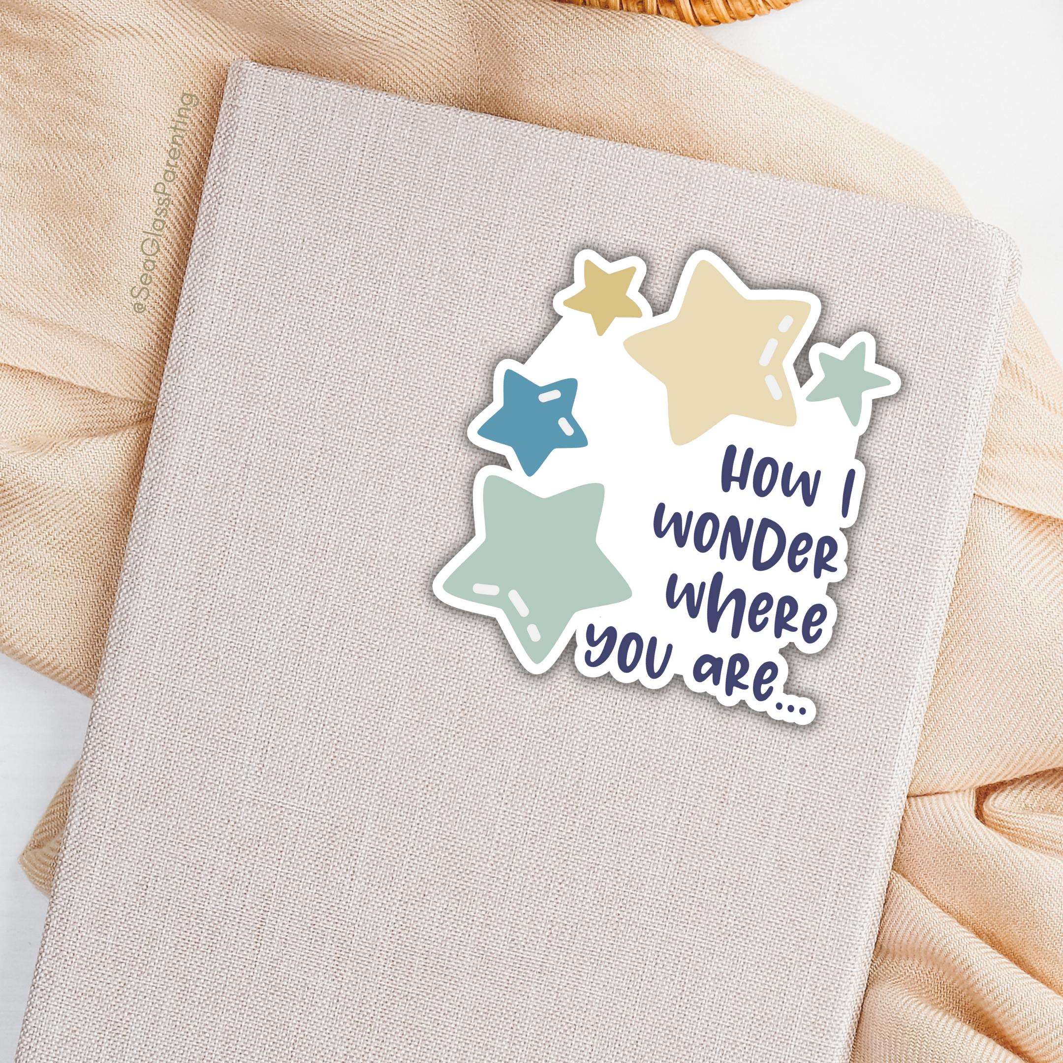 Twinkle Twinkle Little Star Sticker, Cute Cartoon Themed Star ...