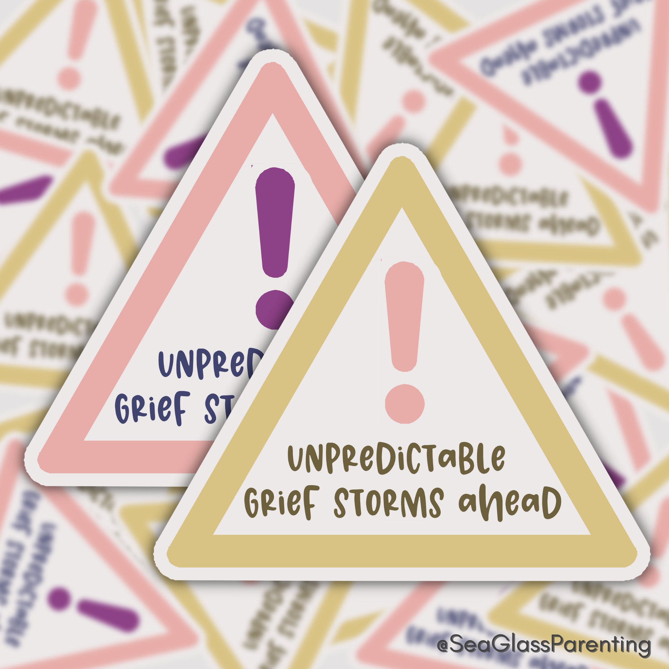 Warning Sign Sticker Grief and Loss Experience Introspective - Etsy