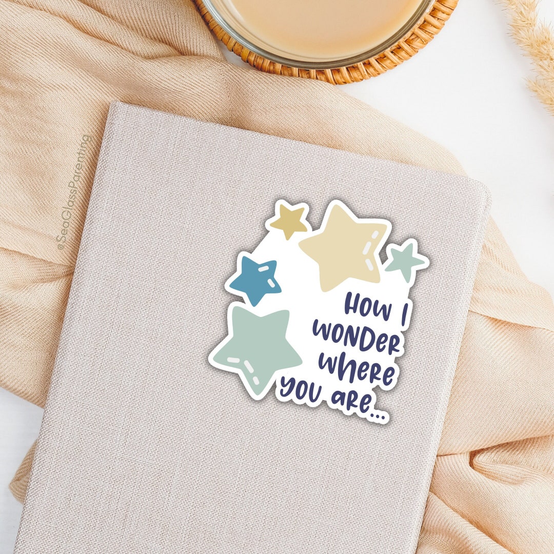Twinkle Twinkle Little Star Sticker Cute Cartoon Themed Star - Etsy