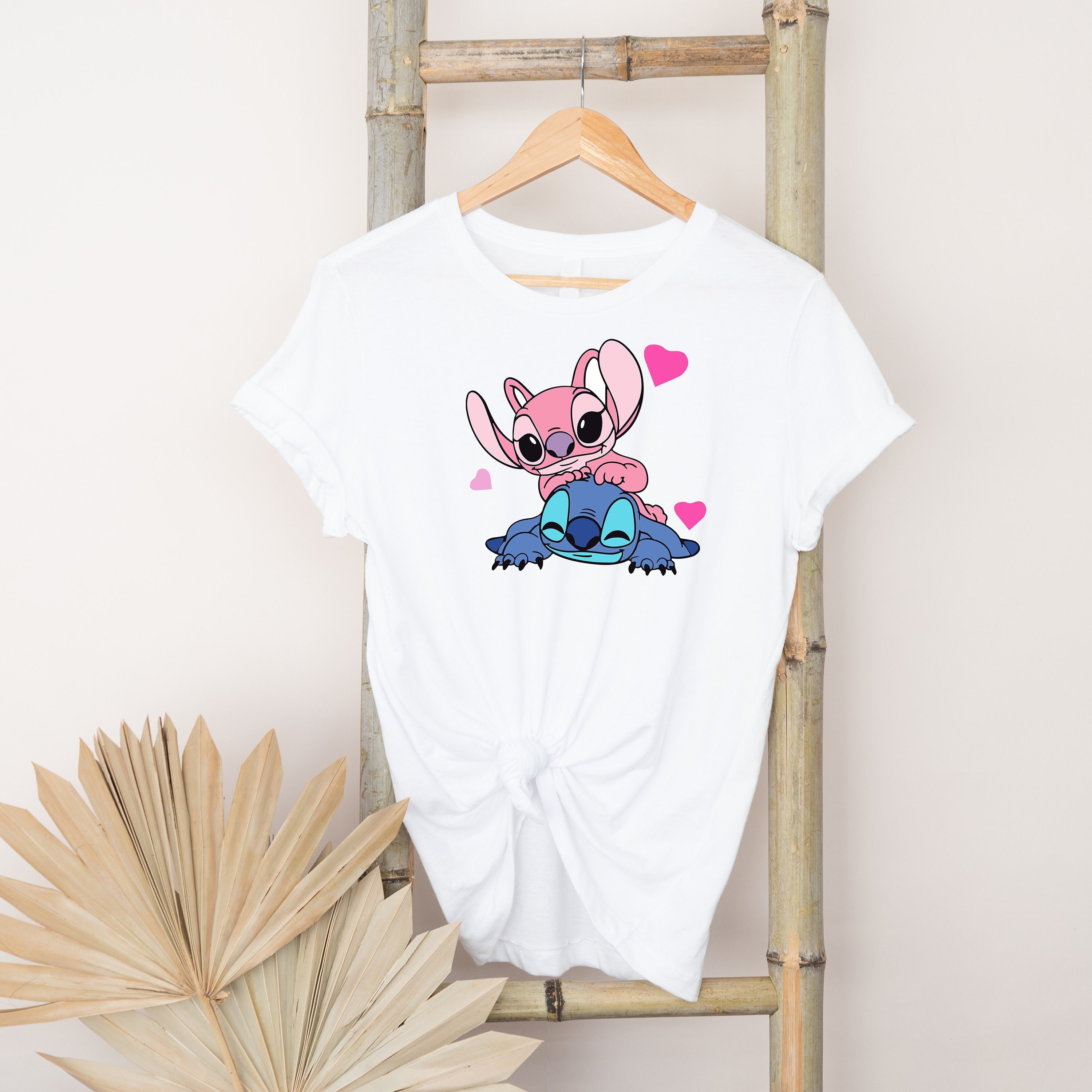 Stitch And Angel Rolling, Lovers Shirt, Lilo And Stitch