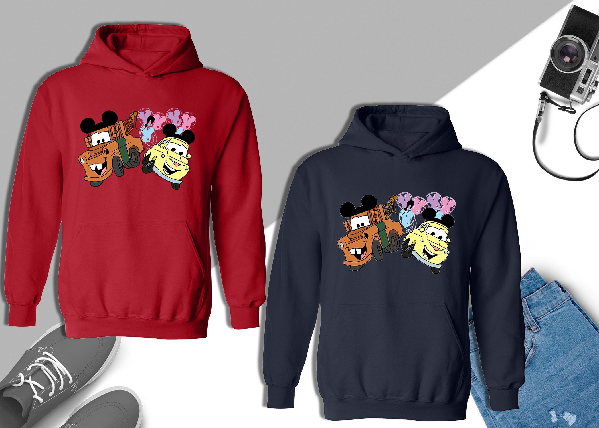 Cars Mater and Luigi Hoodie Disney Cars Movie Sweatshirt - Etsy