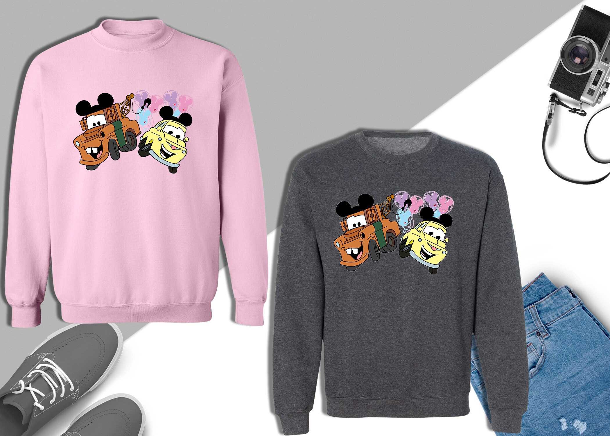 Cars Mater and Luigi Hoodie Disney Cars Movie Sweatshirt - Etsy