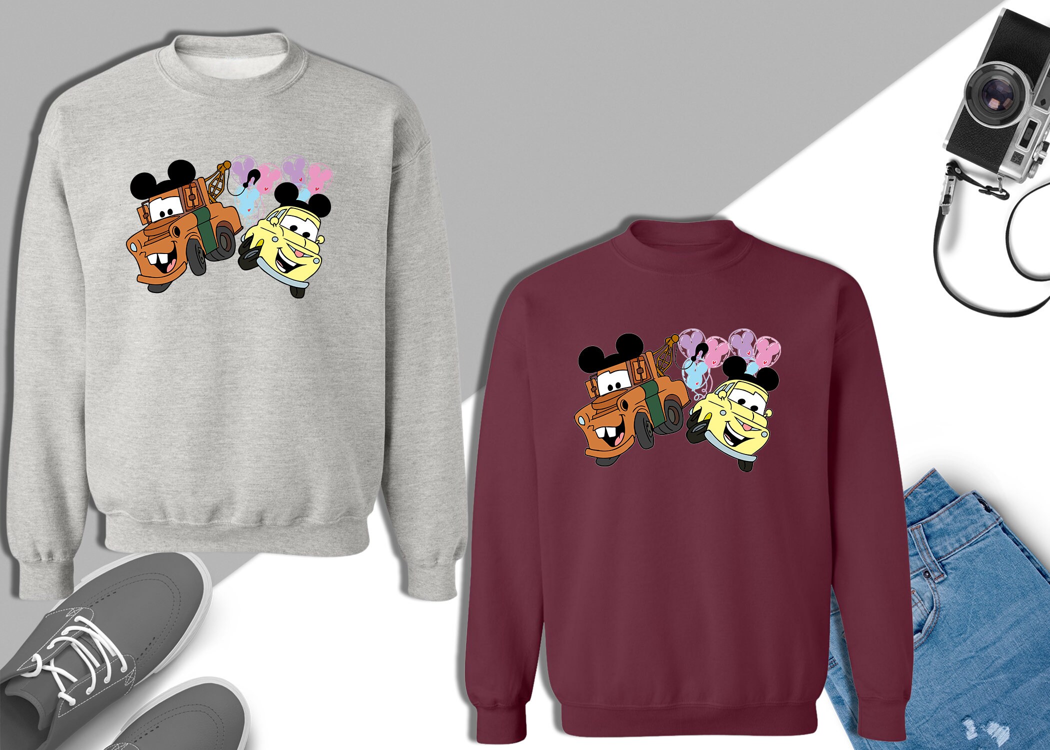 Cars Mater and Luigi Hoodie Disney Cars Movie Sweatshirt - Etsy