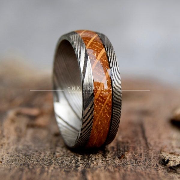Wood Inlay Ring - Etsy