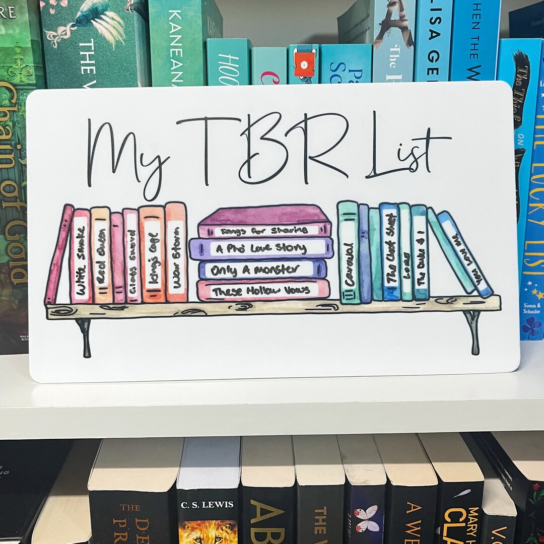 To Be Read Shelf Sign - Etsy Australia