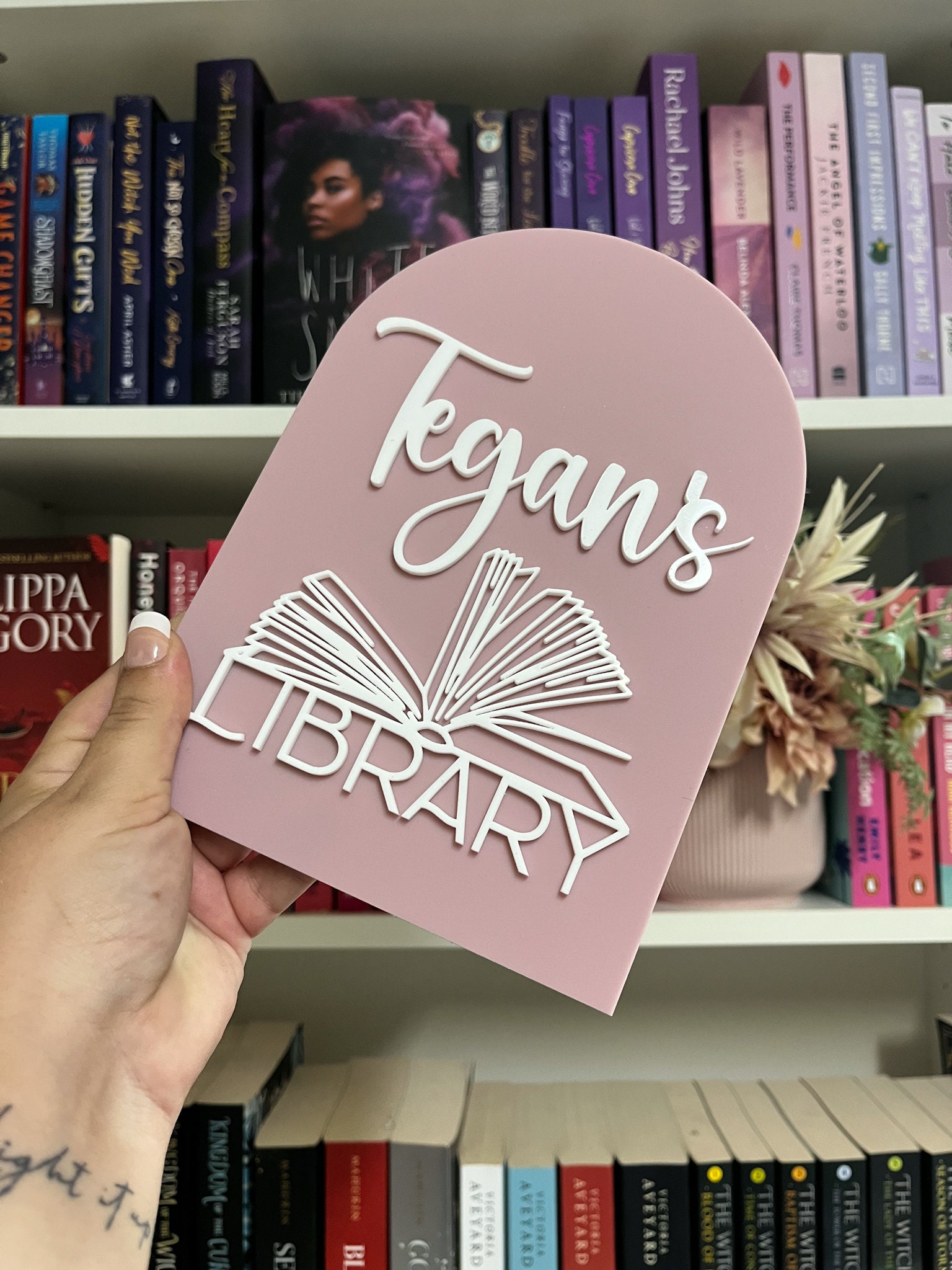 3D Personalised Library Open Book Sign Freestanding Sign - Etsy Australia