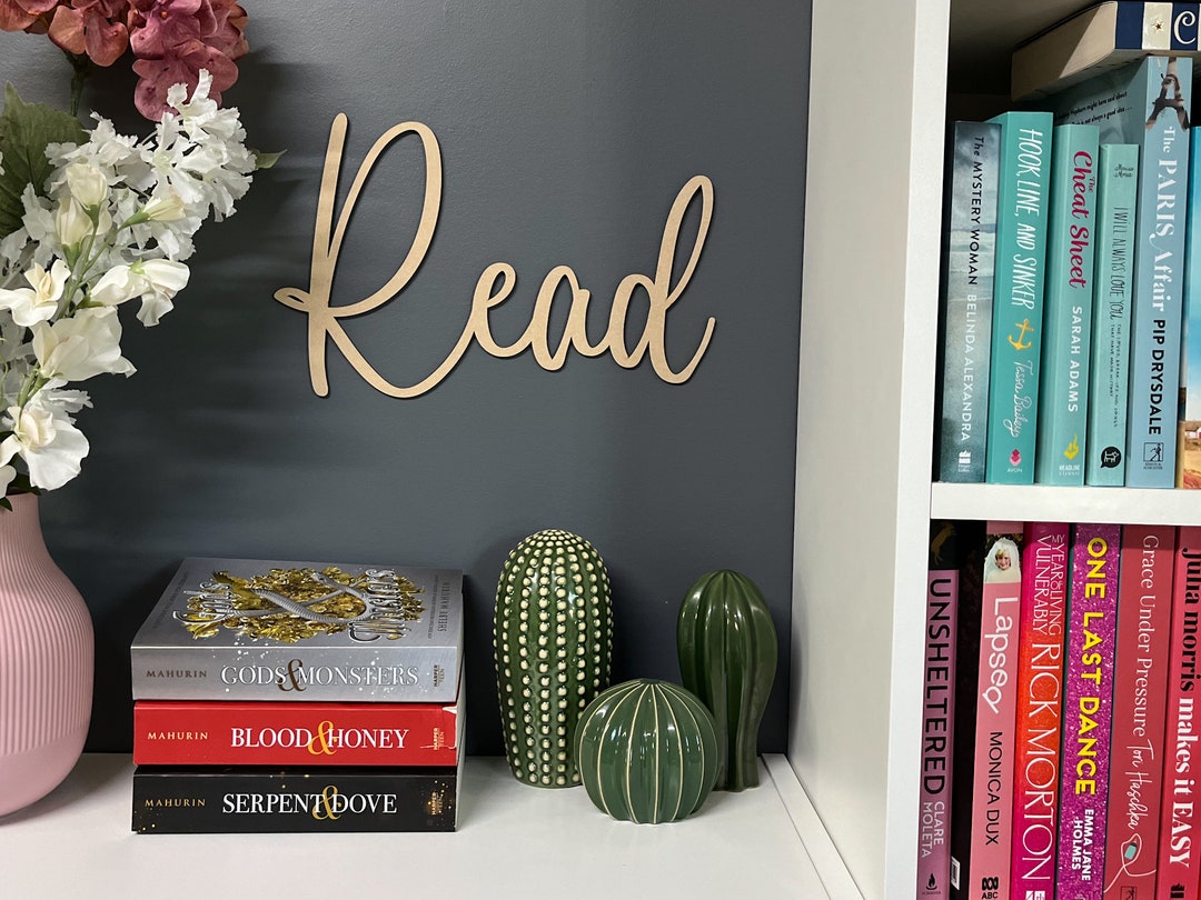 Read Cursive Font Sign - Etsy