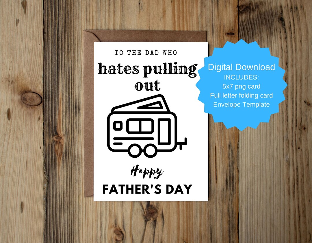 Funny Father's Day Dad Jokes Printable Card - Etsy