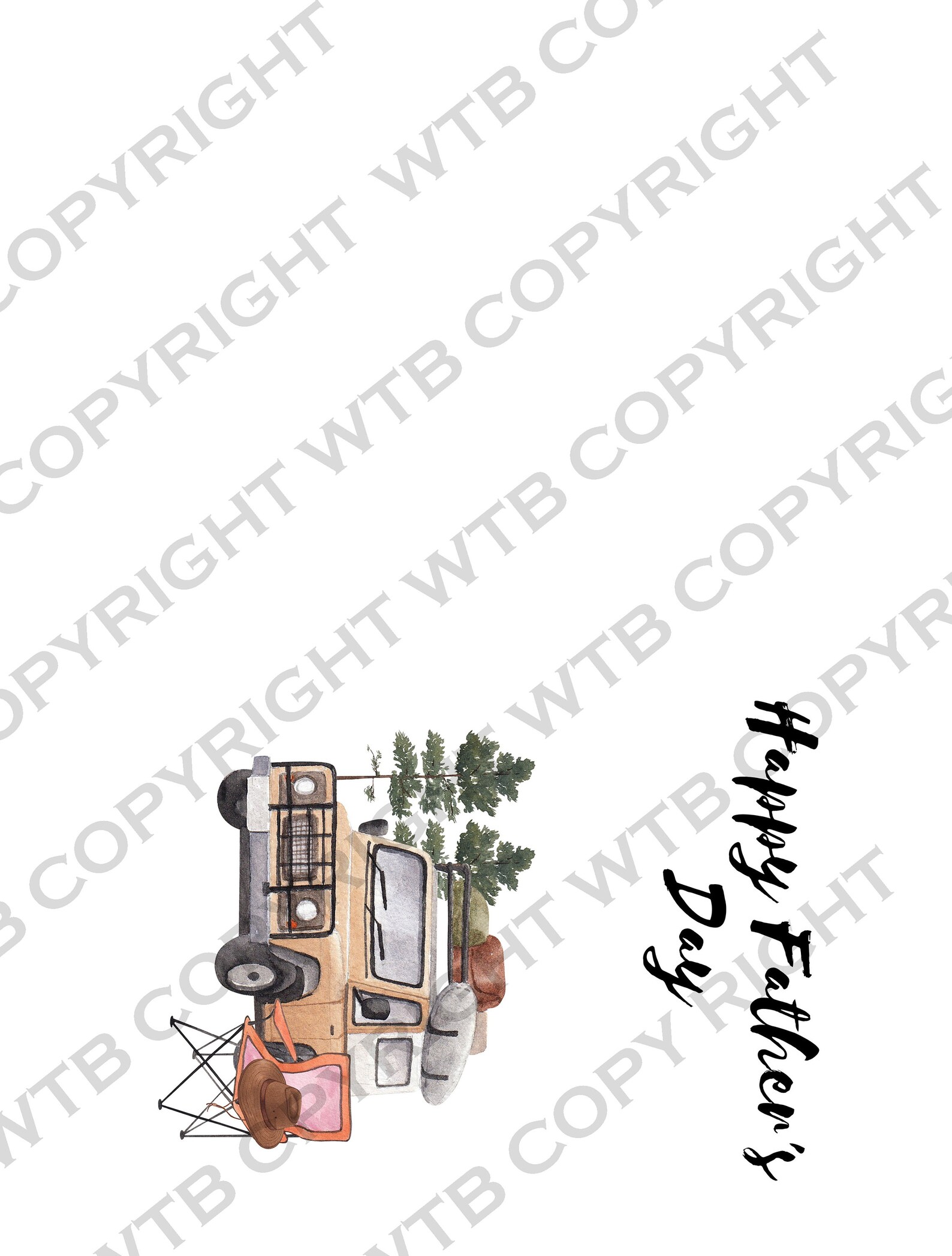 Happy Father's Day Printable Digital Card Camping Dad - Etsy Canada