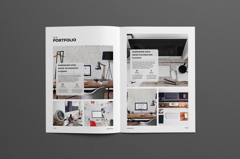 Hexagon Business Brochure Template Corporate Editable Indesign Print ...