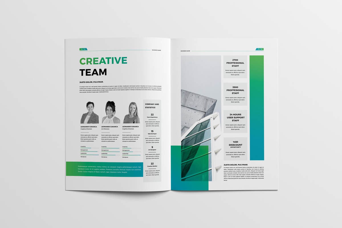 Business Company Brochure Corporate Editable Indesign Print Booklet ...