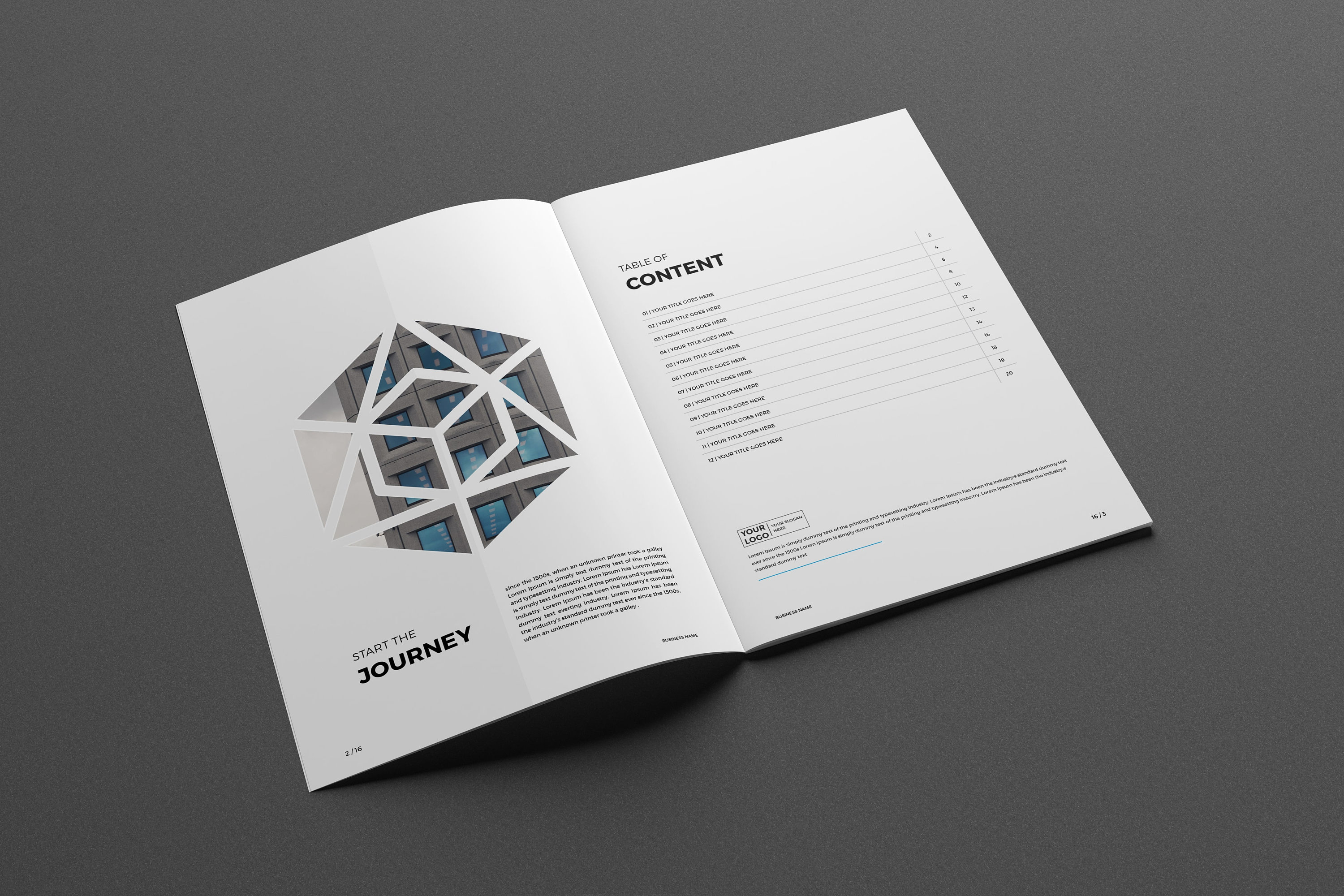 Hexagon Business Brochure Template Corporate Editable Indesign Print ...