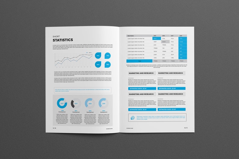 Hexagon Business Brochure Template Corporate Editable Indesign Print ...