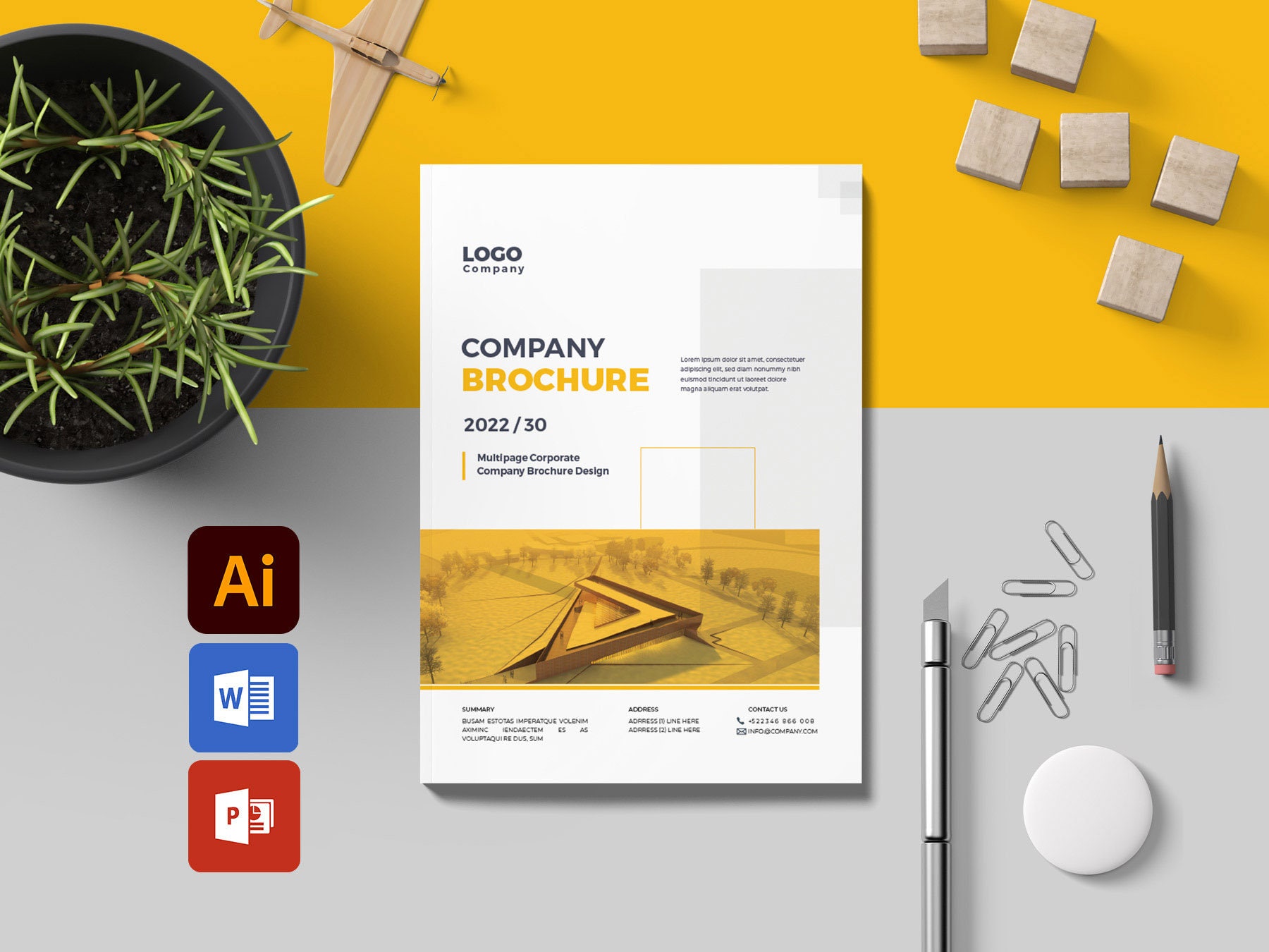 Corporate Business Brochure, Company Profile, 20 Unique Custom Pages ...