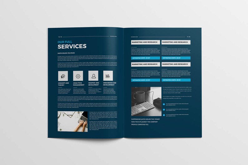 Business Company Profile Corporate Editable Indesign Print Booklet ...