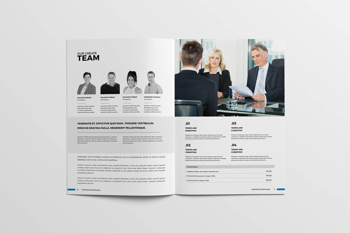 Company Profile Brochure Corporate Editable Indesign Print Booklet ...