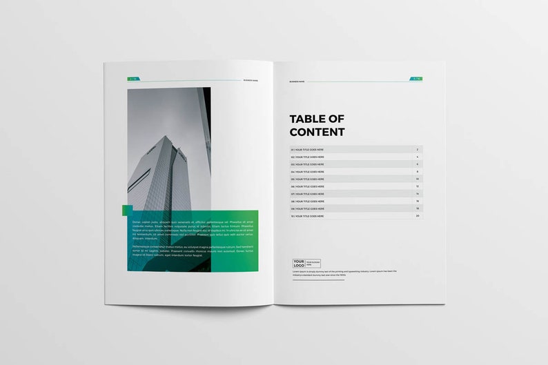 Business Company Brochure Corporate Editable Indesign Print Booklet ...